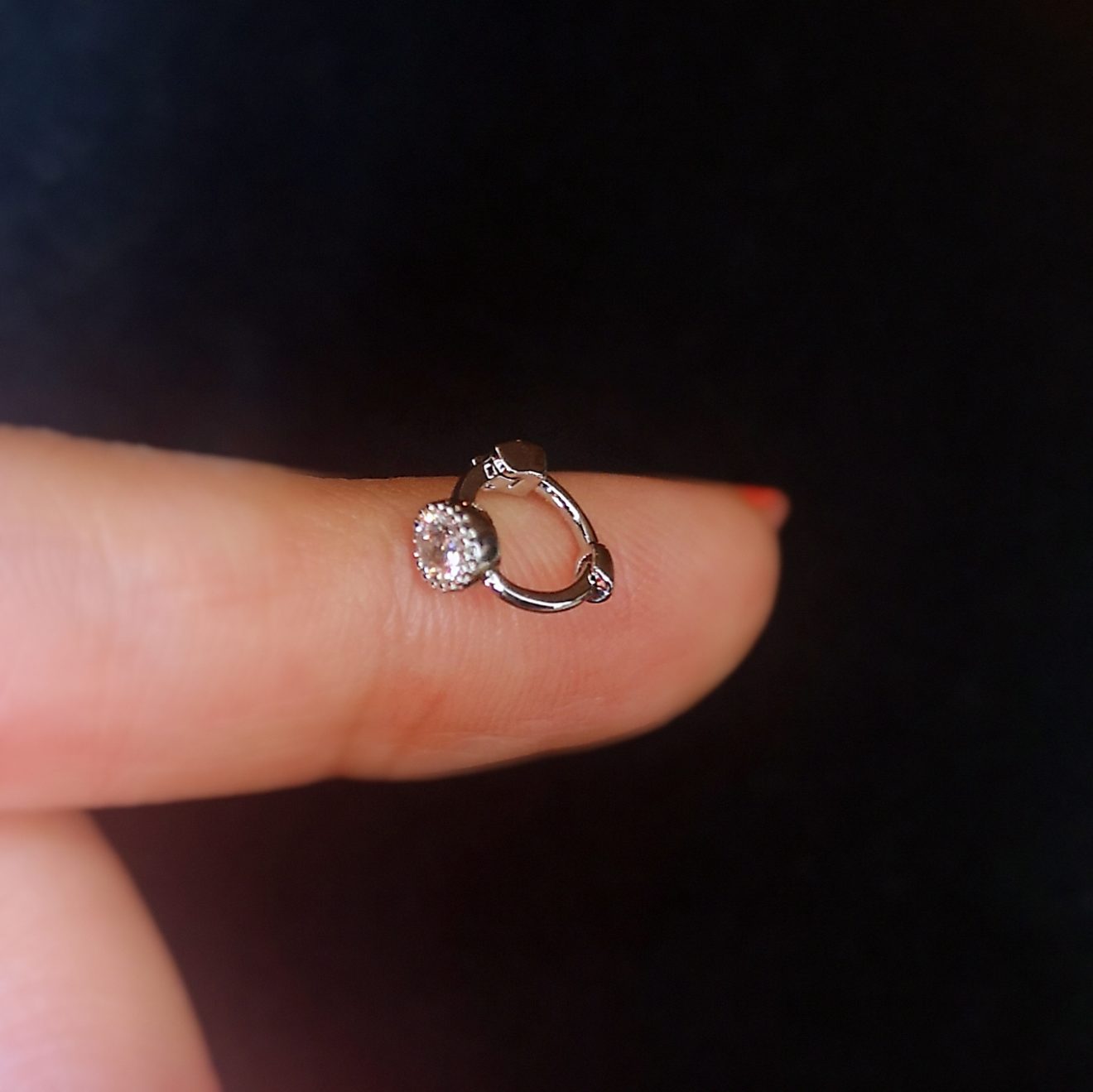 Mini Piercing Plateado - HIPPIANA | Joyería Artesanal
