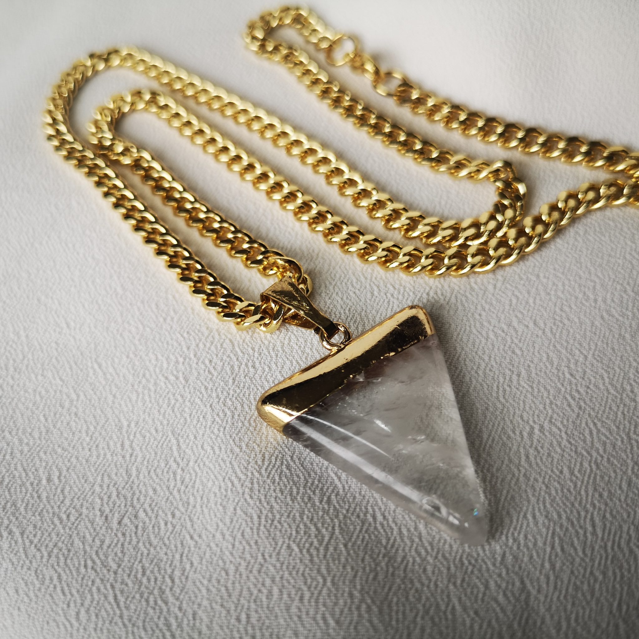 Collar Cristal Violeta Circular - HIPPIANA | Joyería Artesanal