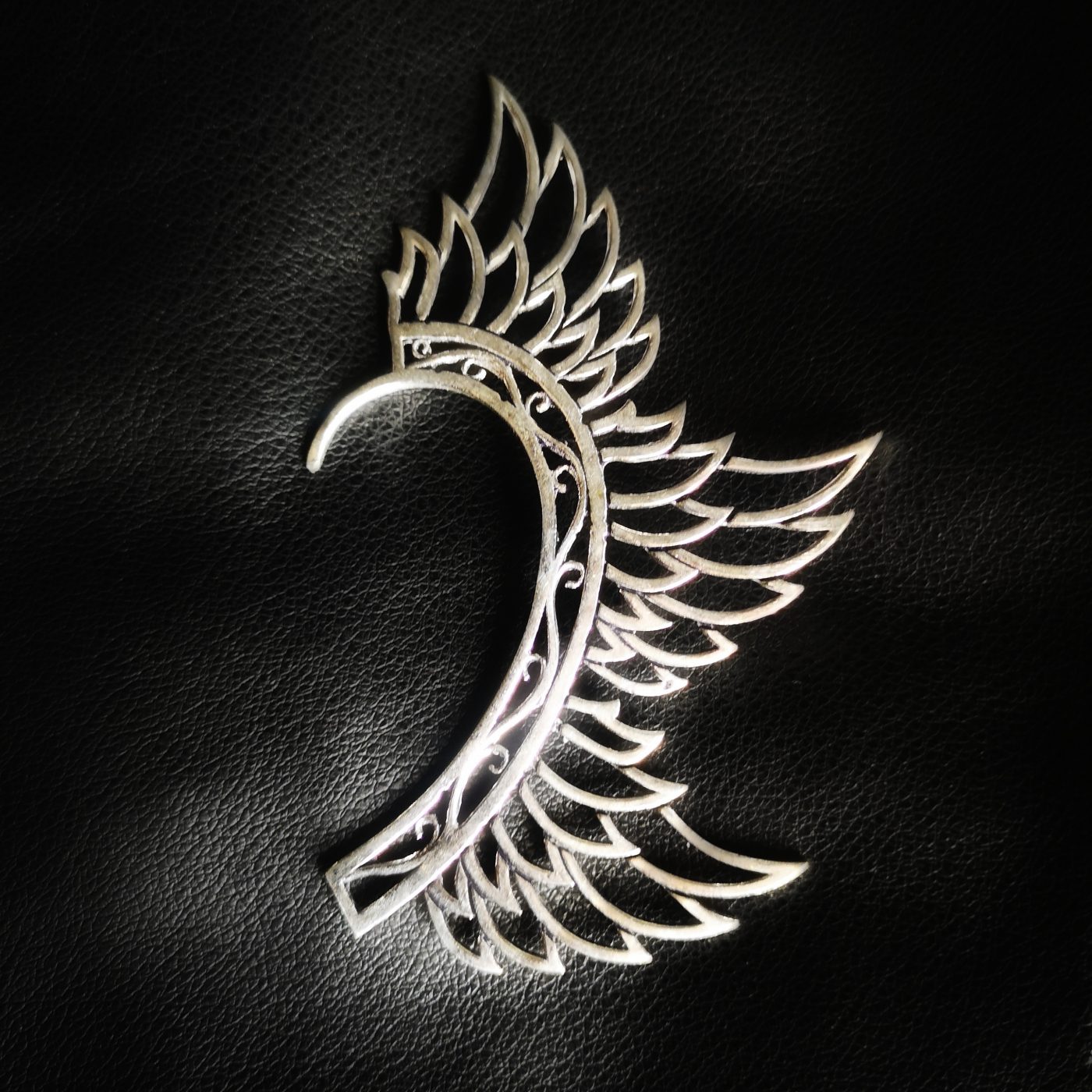 Ear Cuff Fire Phoenix Silver - HIPPIANA | Joyería Artesanal
